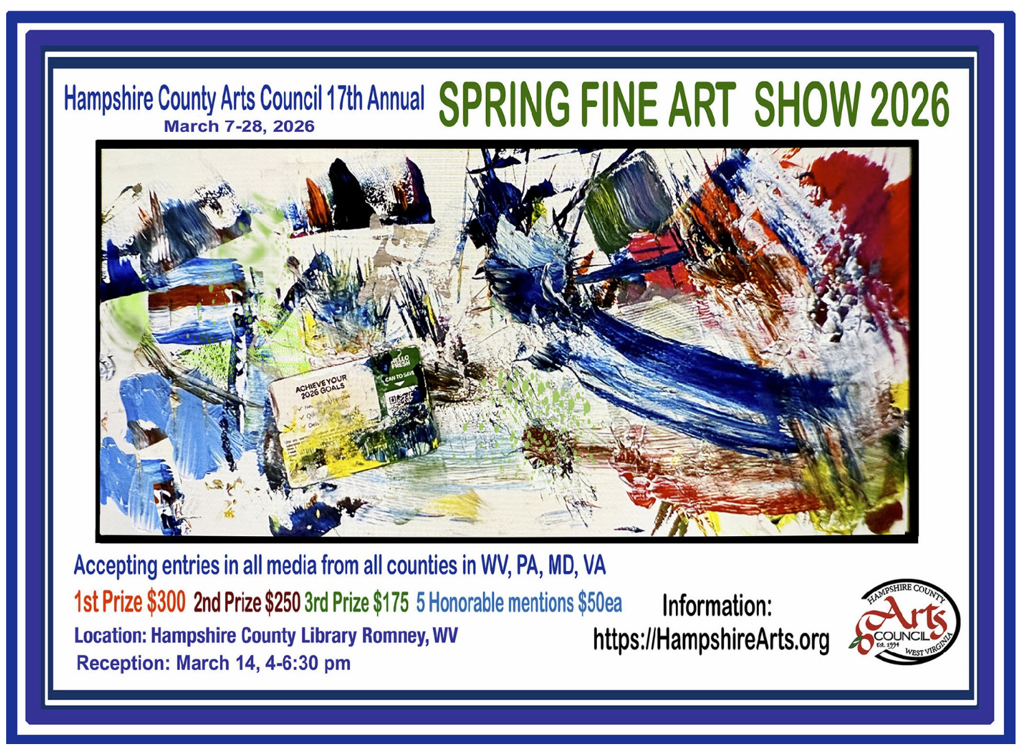 Spring Fine Art Show | Hampshire County Arts Council (West Virginia, USA)